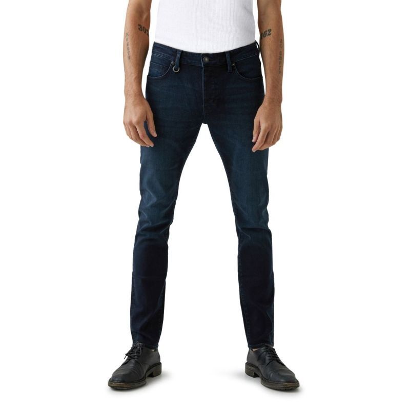 Dark Blue Stretchable Custom Jeans for Men - Tailored Fit | CustomJeans.io